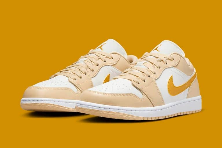 Air Jordan 1 Low WMNS "Pale Vanilla/Yellow Ochre"- HQZ