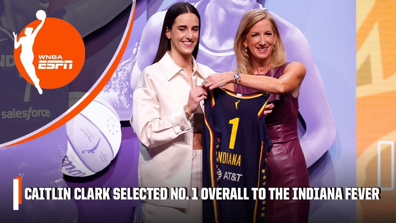Fever Choose Caitlin Clark as No. 1 Pick in WNBA Draft